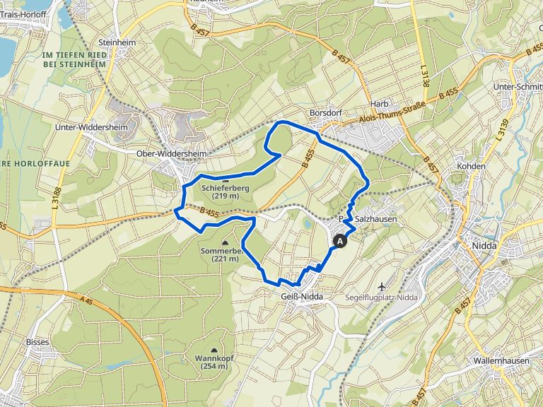MdWL: Bad Salzhausen-Borsdorf-OWiddersheim-GNidda | Wanderung | Komoot